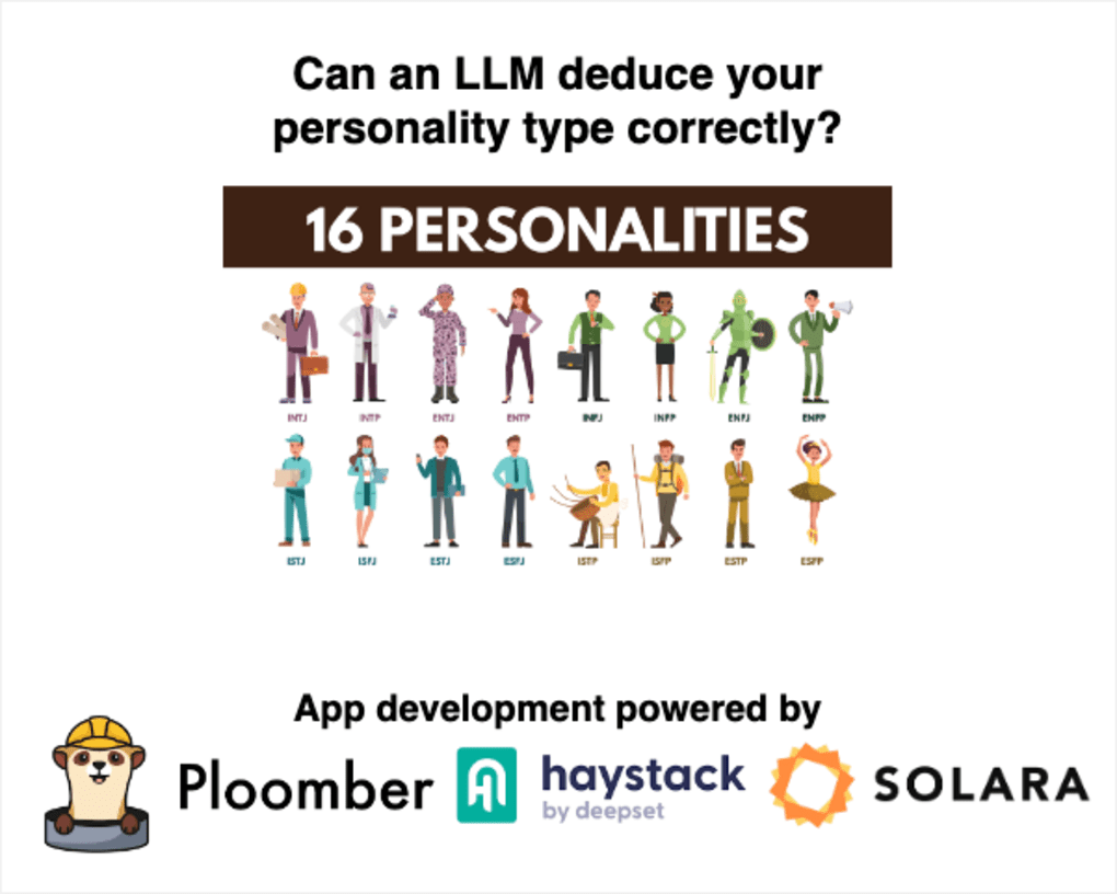 Can an LLM deduce your Myers-Briggs personality type from your answers ...