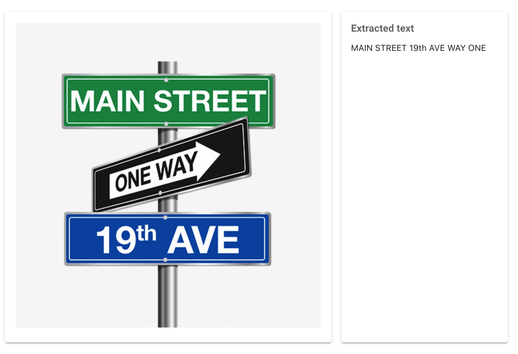 Extracting text from images