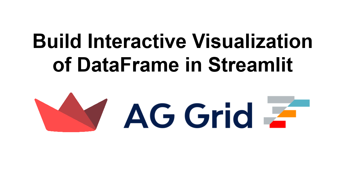 Interactive Table in Streamlit with AgGrid